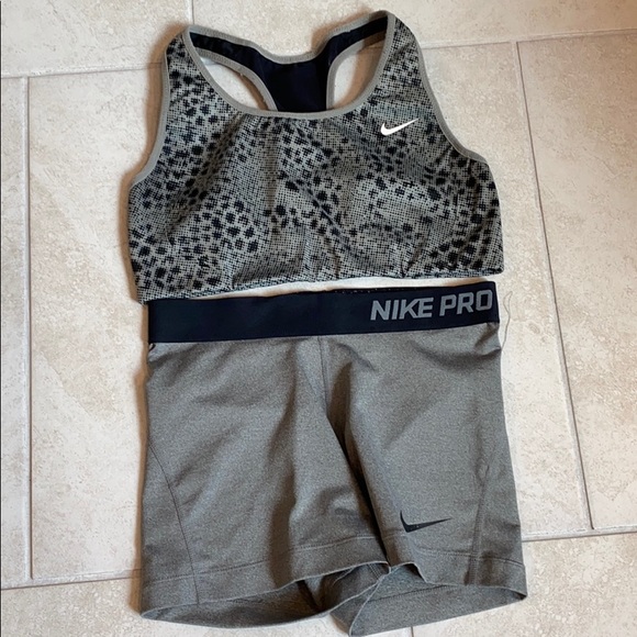 Nike | Shorts | Nike Pro Set Sports Bras And Shorts Sold Sold Sold ...